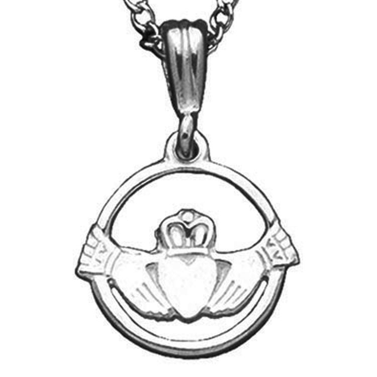 Sterling Silver Claddagh | Claddagh Pendants | Terra Sancta Guild