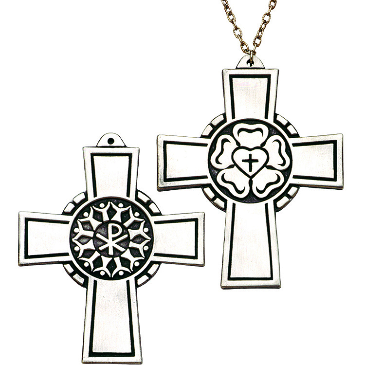 Lutheran Pectoral Cross | Luthera Rose Pectoral Crosses | Terra Sancta ...