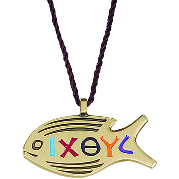 Ichthys Greek Fish Pendants | Christian Fish Pendants | Terra Sancta Guild