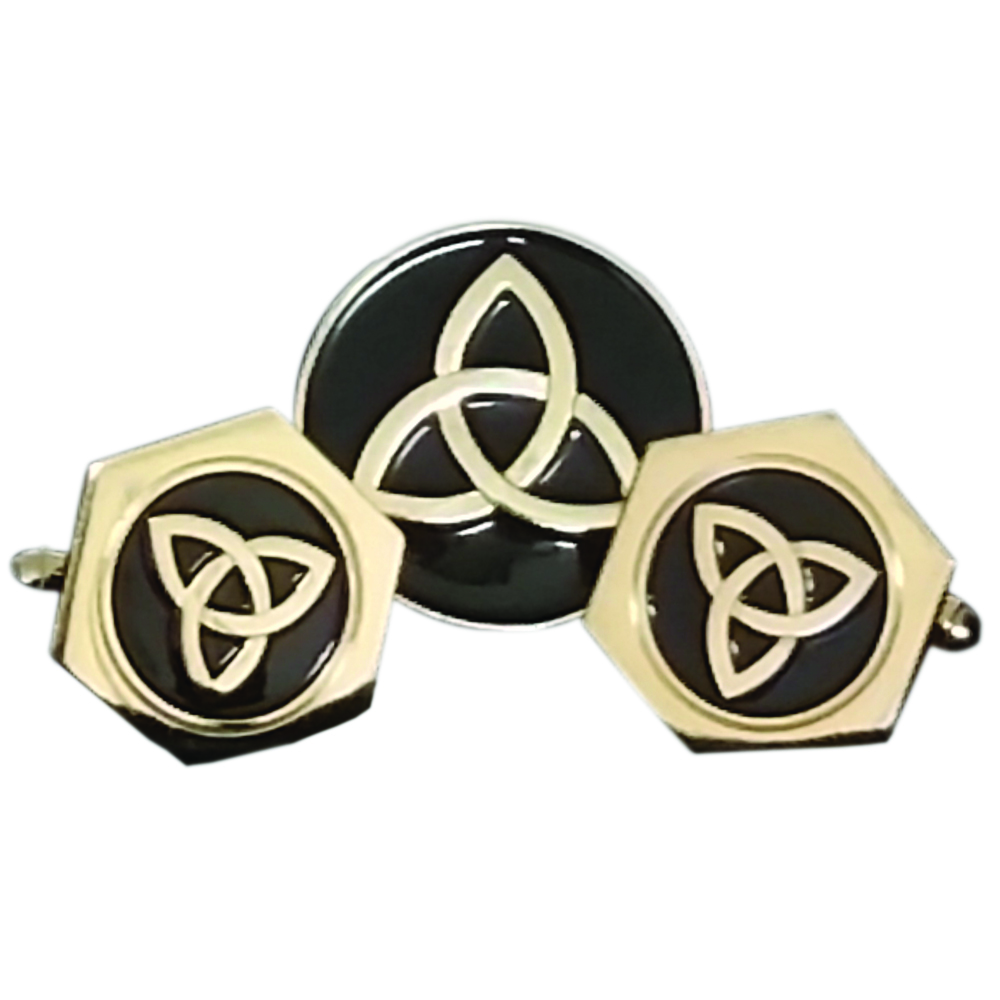 Celtic Trinity Cufflinks | Trinity Cufflink Sets | Terra Sancta Guild