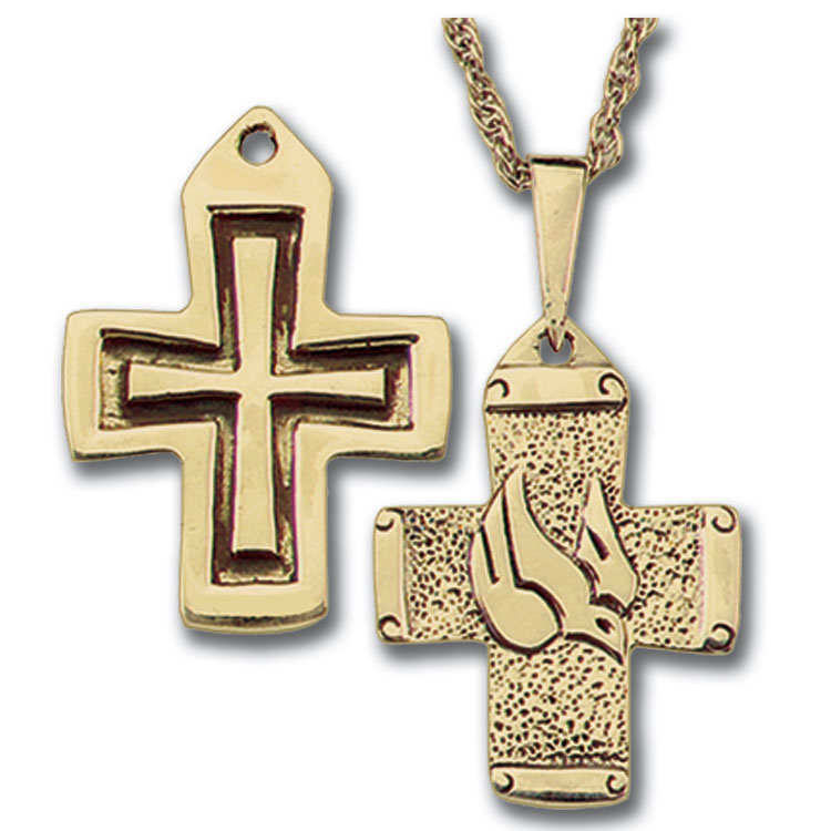 Descending Dove Cross | Confirmation Crosses | Terra Sancta Guild