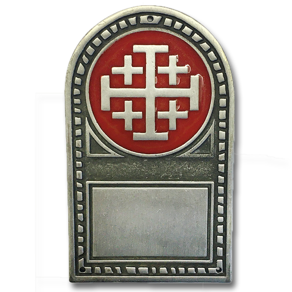 Jerusalem Cross Door Sign: Terra Sancta Guild