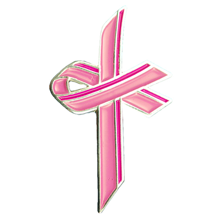 Pink Awareness Cross Pin, Pink Awareness Cross Pin | Terra Sancta Guild