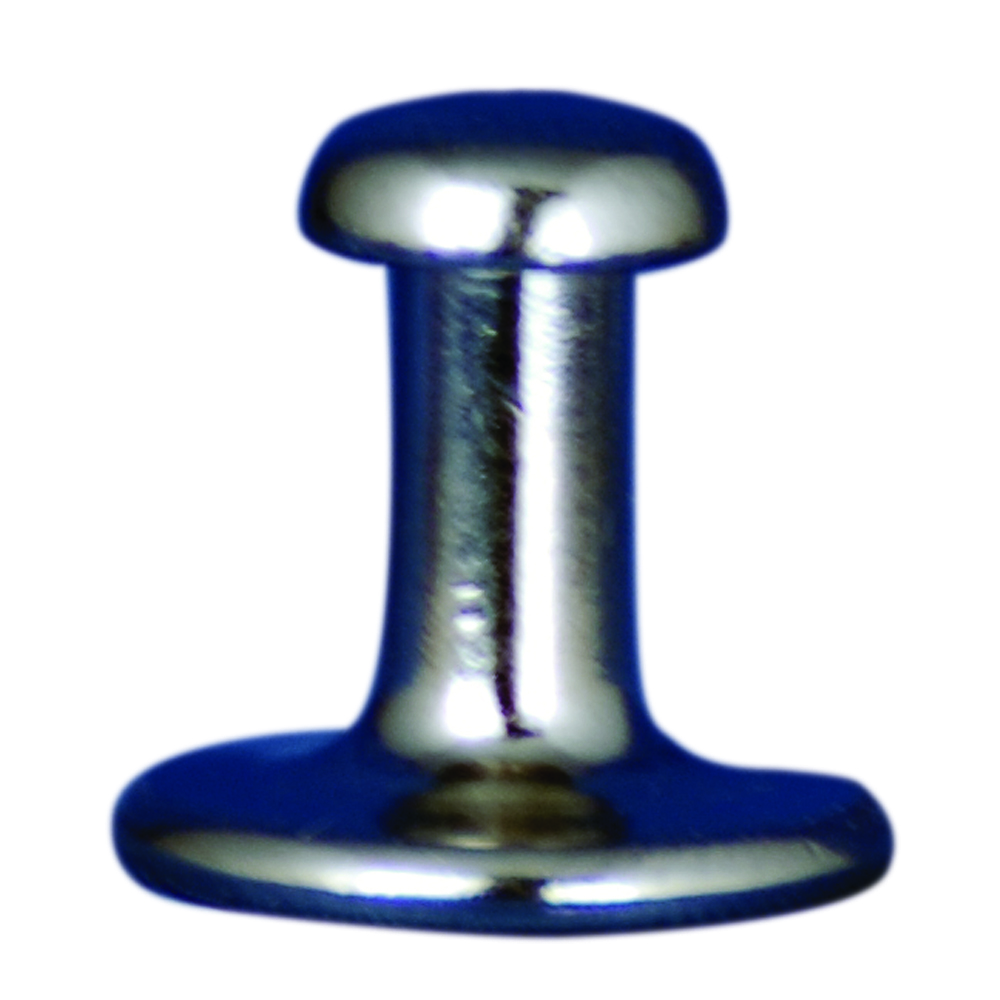 Silver Long Shank Collar Button