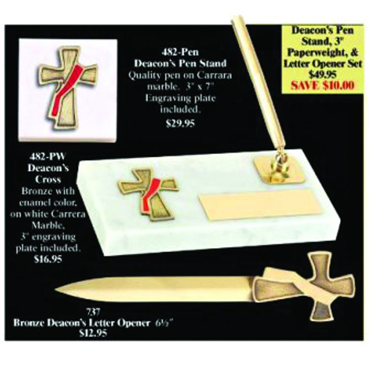 deacon desk set | deacon desk accessories | deacon gifts | terra sancta ...
