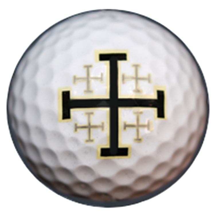 Jerusalem Cross Golf Balls | Terra Sancta Guild | Jerusalem Cross Golf ...
