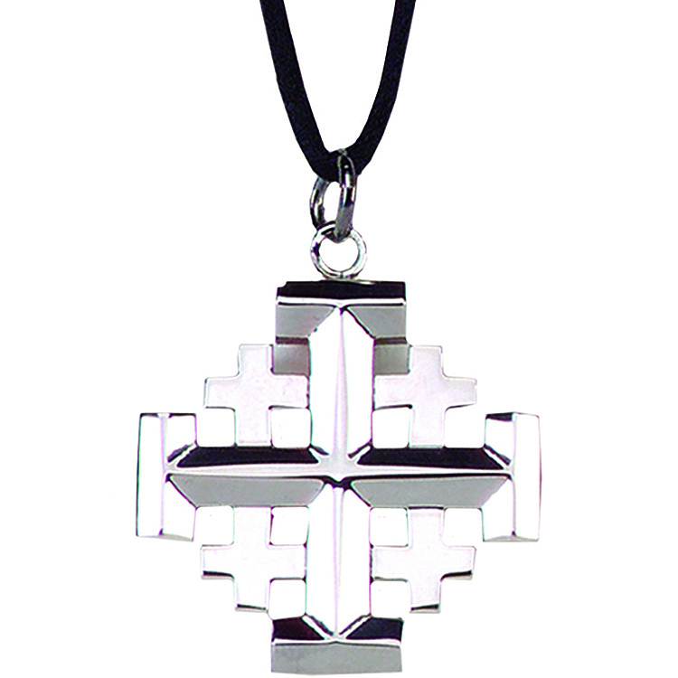 Stainless Steel Jerusalem Cross | Terra Sancta Guild