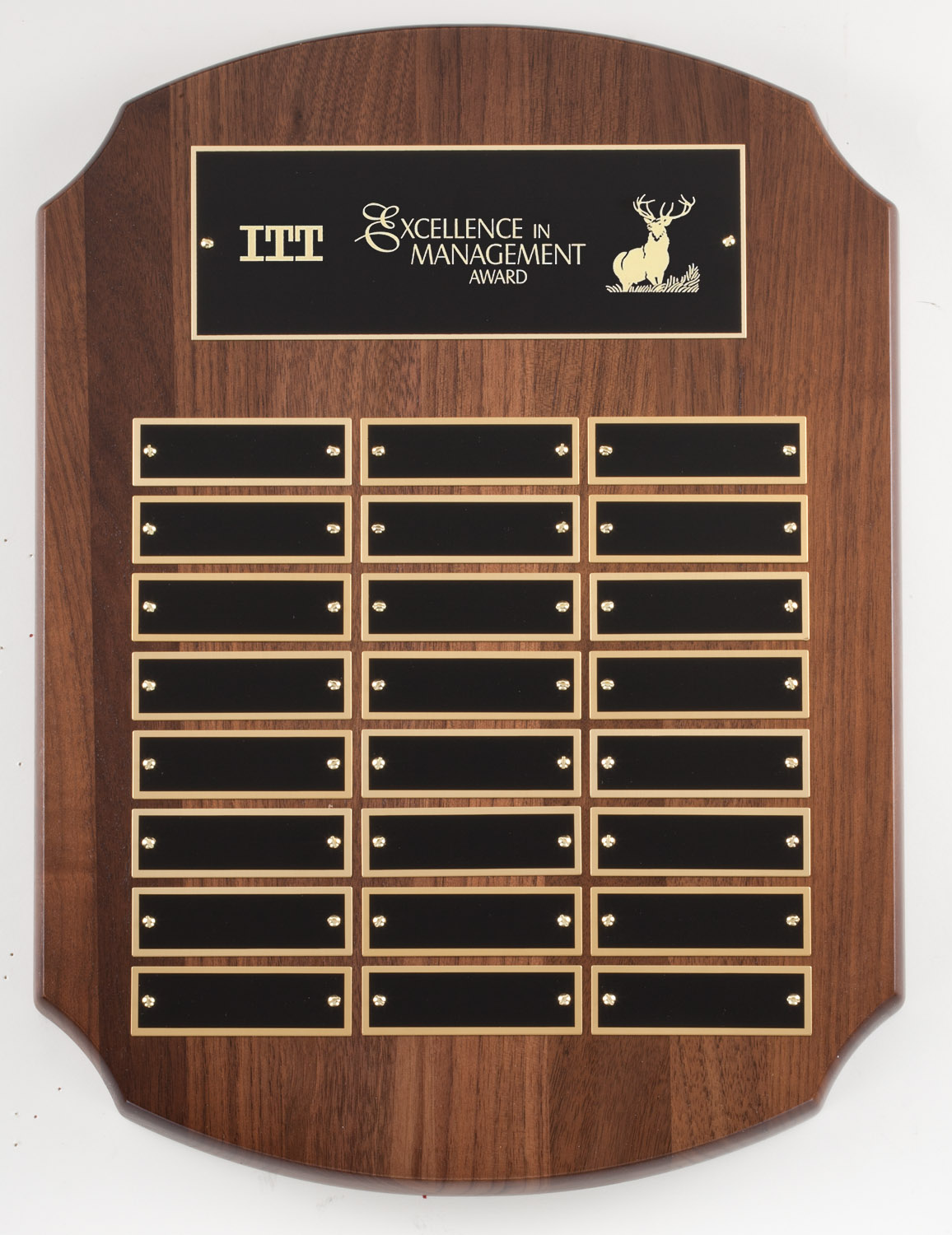 Walnut Perpetual Plaque- Rounded Edge design: Terra Sancta Guild